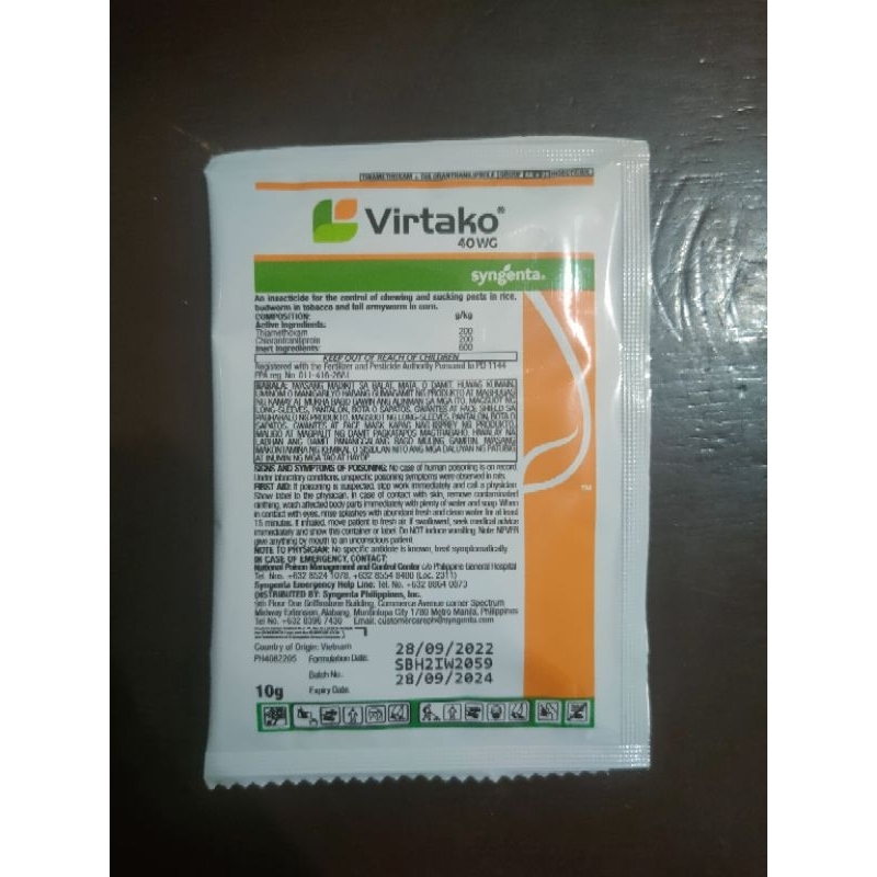 Virtako Insecticide 10g | Shopee Philippines
