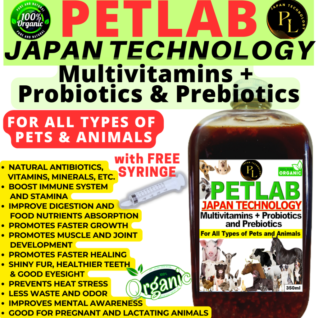 PREBIOTICS PROBIOTICS MULTIVITAMINS "PETLAB JAPAN TECHNOLOGY" DOGS ...
