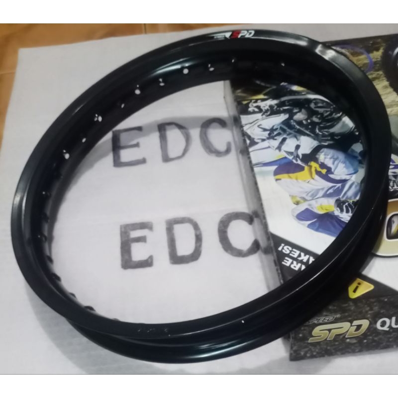 SPD ALLOY RIM COLOR BLACK ONLY 36HOLES SIZE 1.85/17 BRAND NEW GOOD ...