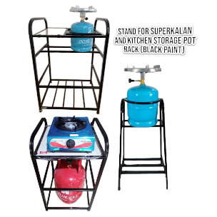 Stand for superkalan and Kitchen Storage Pot Rack ( Black Paint ...