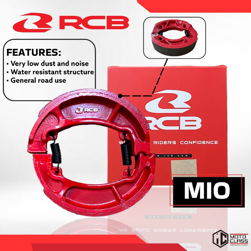 RCB BRAKE SHOE MIO LC/EGO 01BS002R | Shopee Philippines