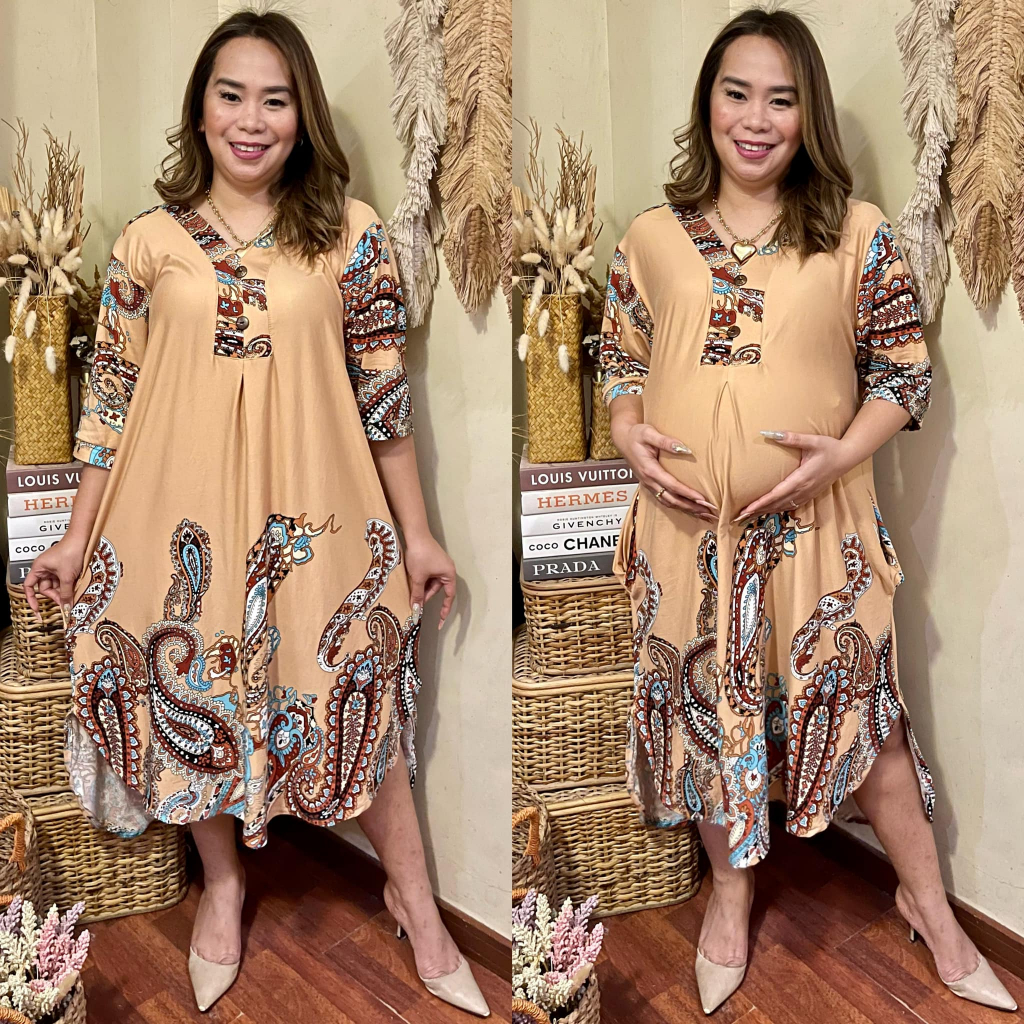 3XL MICHELLE PLUS SIZE MATERNITY DRESS | Shopee Philippines
