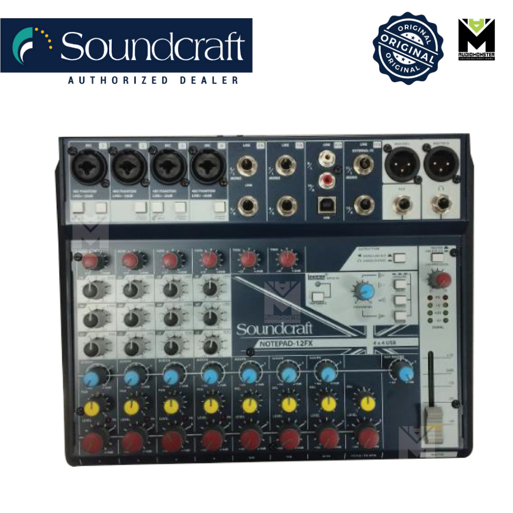 Original Soundcraft Notepad-12FX professional mixer with usb , audio ...