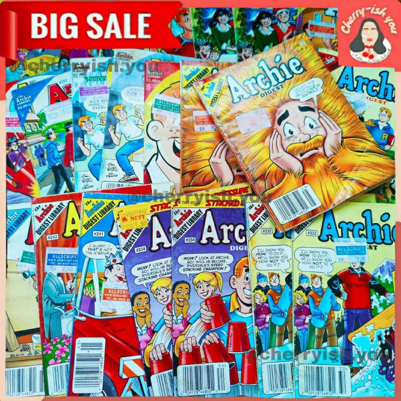 ARCHIE SINGLE DIGEST MAGAZINE (#214 - 249) Vintage Comics Special ...