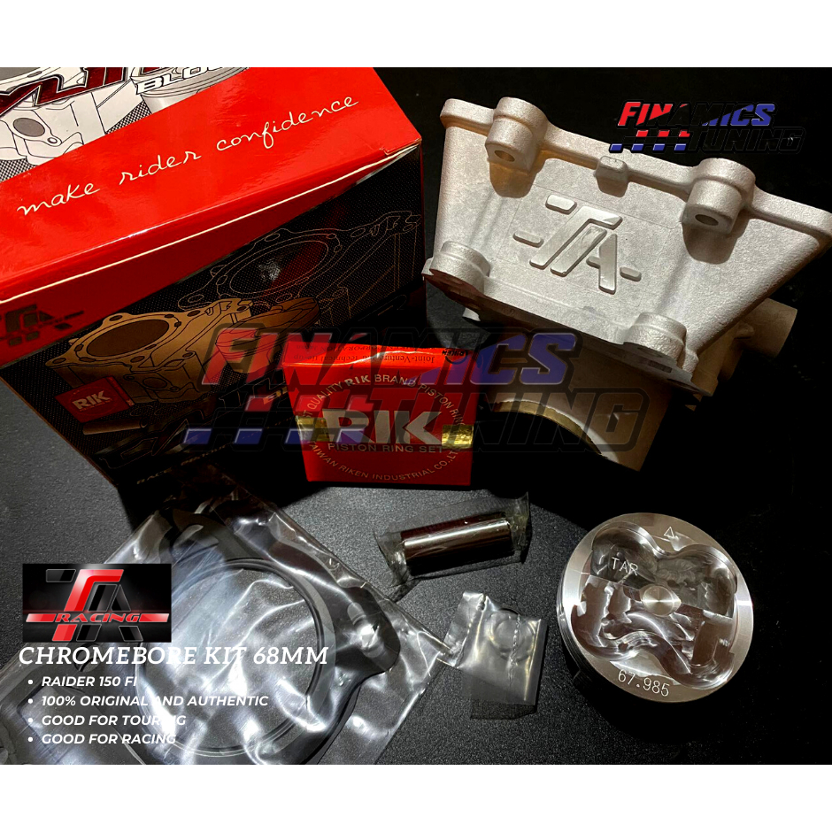 68MM RAIDER 150 FI CHROMEBORE KIT ORIGINAL TA RACING 68MM RAIDER 150 FI ...
