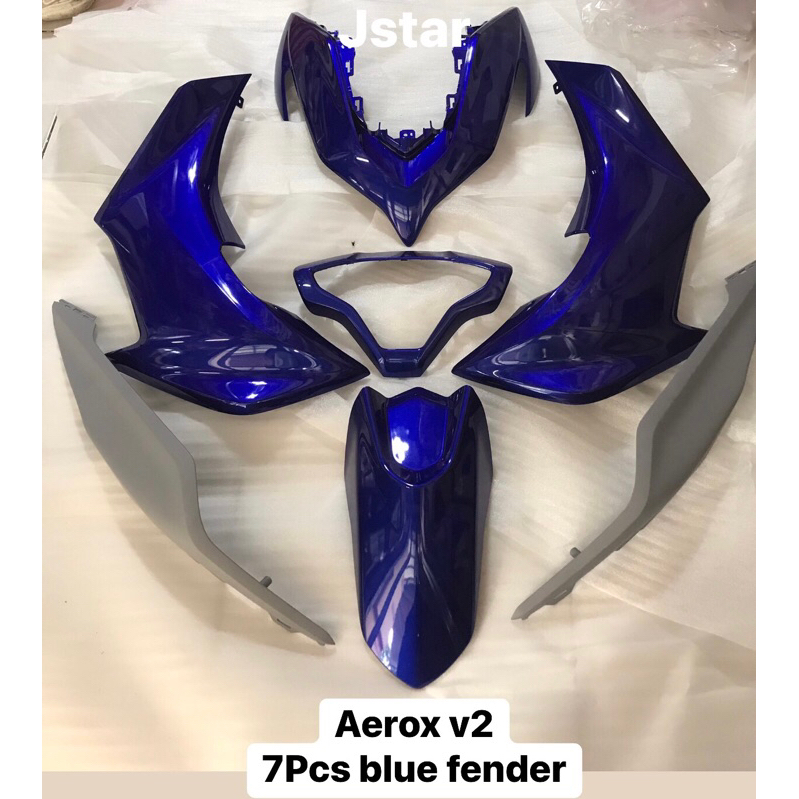 AEROX V2 BODY KIT 7pcs fairing set glossy blue 100% Yamaha genuine ...