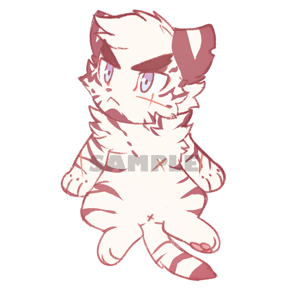 SUNNYNOGA ART Arknights - Chibi furries vinyl stickers (READ ...