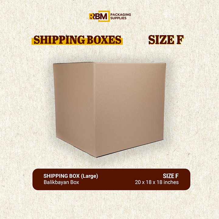 Shipping Boxes (LARGE) | Corrugated Box | Size F (1 PC) | Shopee ...