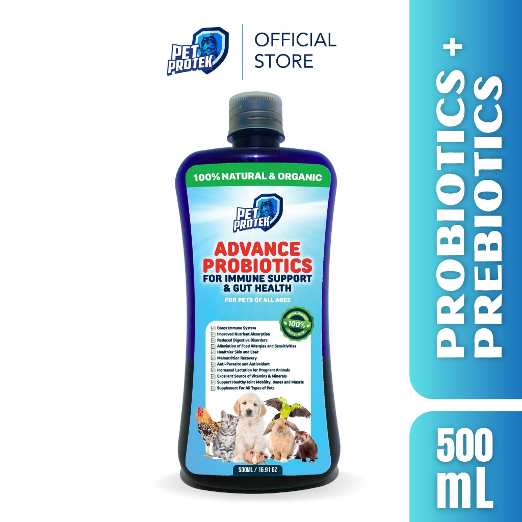 PET PROTEK - Advanced Probiotics (500ML) Immune Support & Gut Health ...
