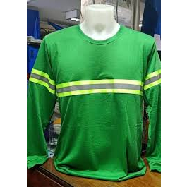 REFLECTORIZED GREEN Longsleeve Shirt with Reflector Strips for ...