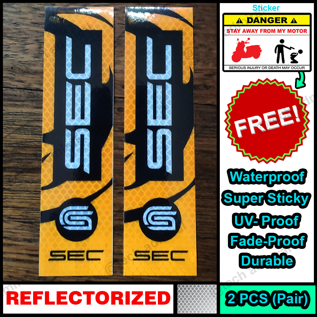 Alloy Top Box Sticker Waterproof SEC Tornado Edition (REFLECTORIZED ...