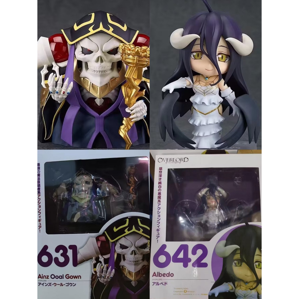 Nendoroid Dark Fantasy Overlord #631 Ainz Ooal Gown #642 Albedo ...