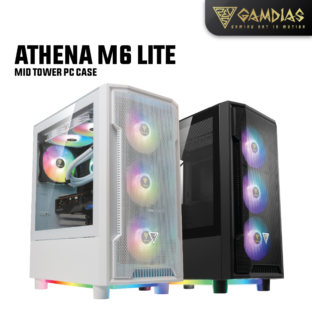 Gamdias Athena M6 Lite Gaming Case White | Shopee Philippines