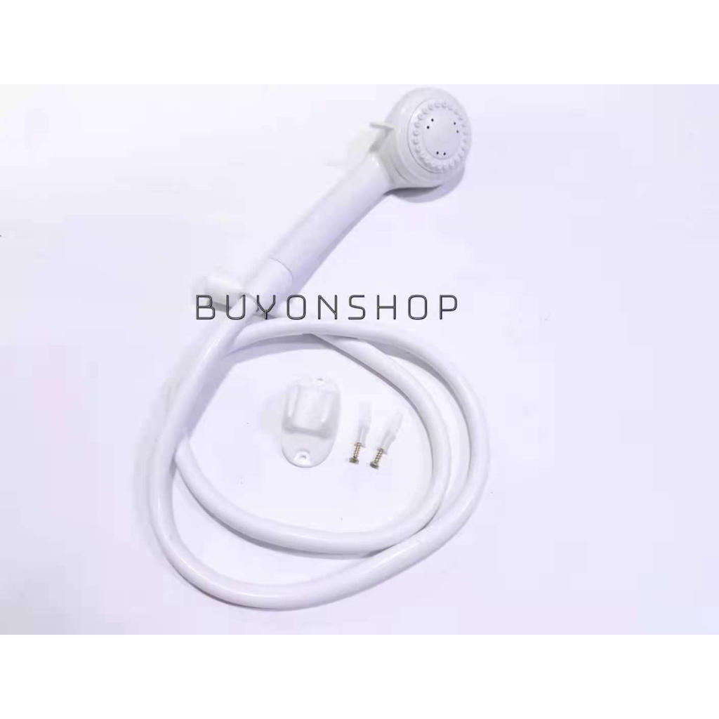 PVC PLASTIC TELEPHONE SHOWER with HOLDER AND HOSE | Shopee Philippines