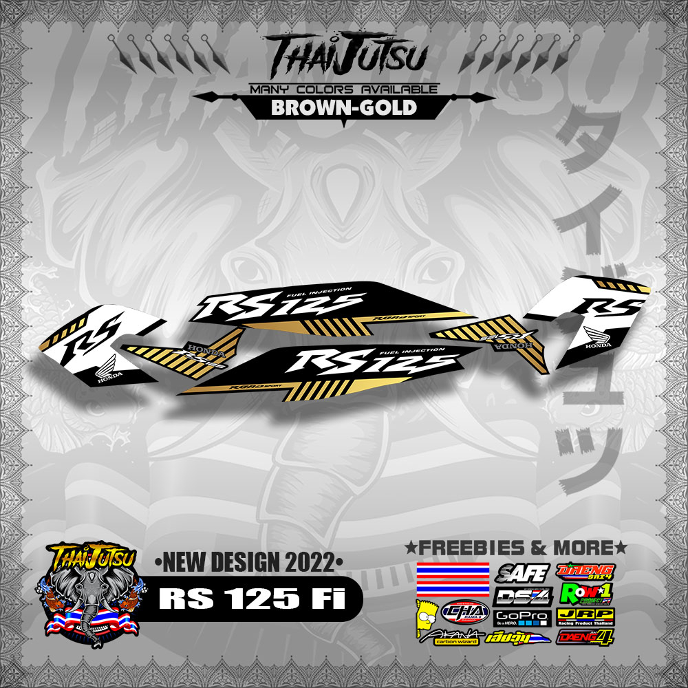 HONDA RS 125 Fi DECALS ( NEW DESIGN 2022 )【ThaijutsuStickers】 | Shopee ...