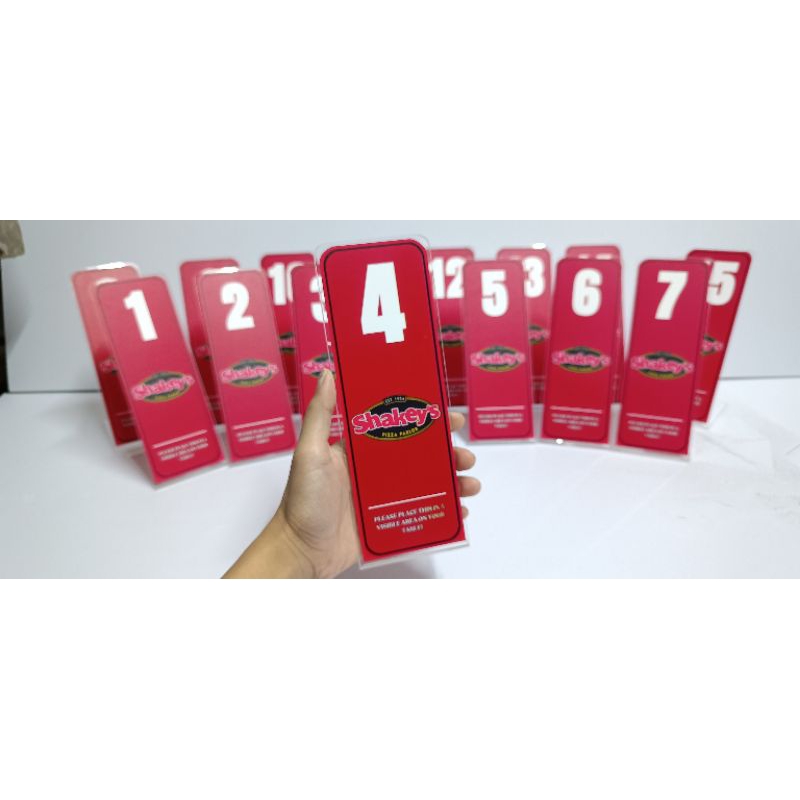 Acrylic Table Number waiting Number for Restaurants | Shopee Philippines