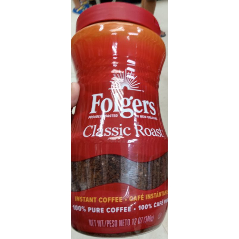 Folgers Classic Roast Instant Coffee 340g (NEW PACKAGING) | Shopee Philippines