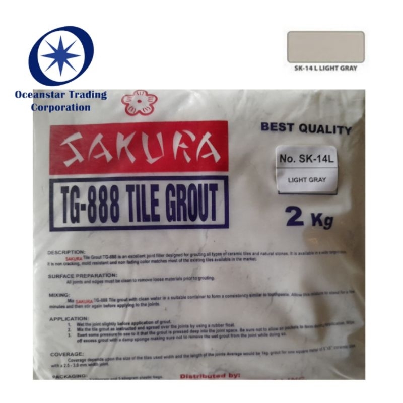 Sakura Tile Grout 2kg. Many colors available | Shopee Philippines