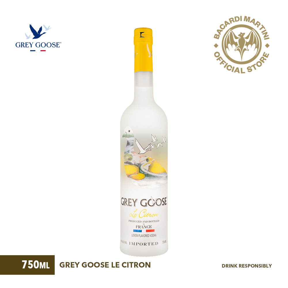 GREY GOOSE Le Citron Flavoured Vodka - 750ml / 75cl, 40% ABV - Spirit ...