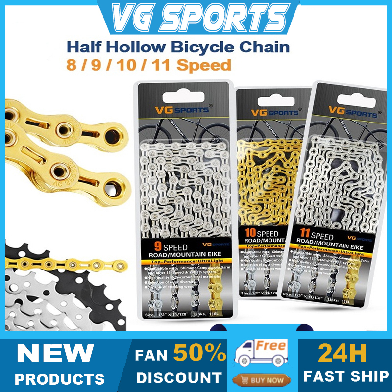 VG Sports Bike Chain 8 9 10 11 Speed Compatible Shimano Stainless ...