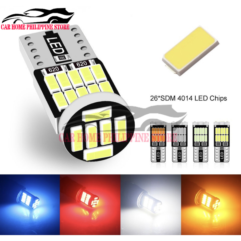 T10 Led Bulb W5W WY5W 194 168 26SMD LED Dome Light Peanut Bulb Car Interior Indicator Signal ...