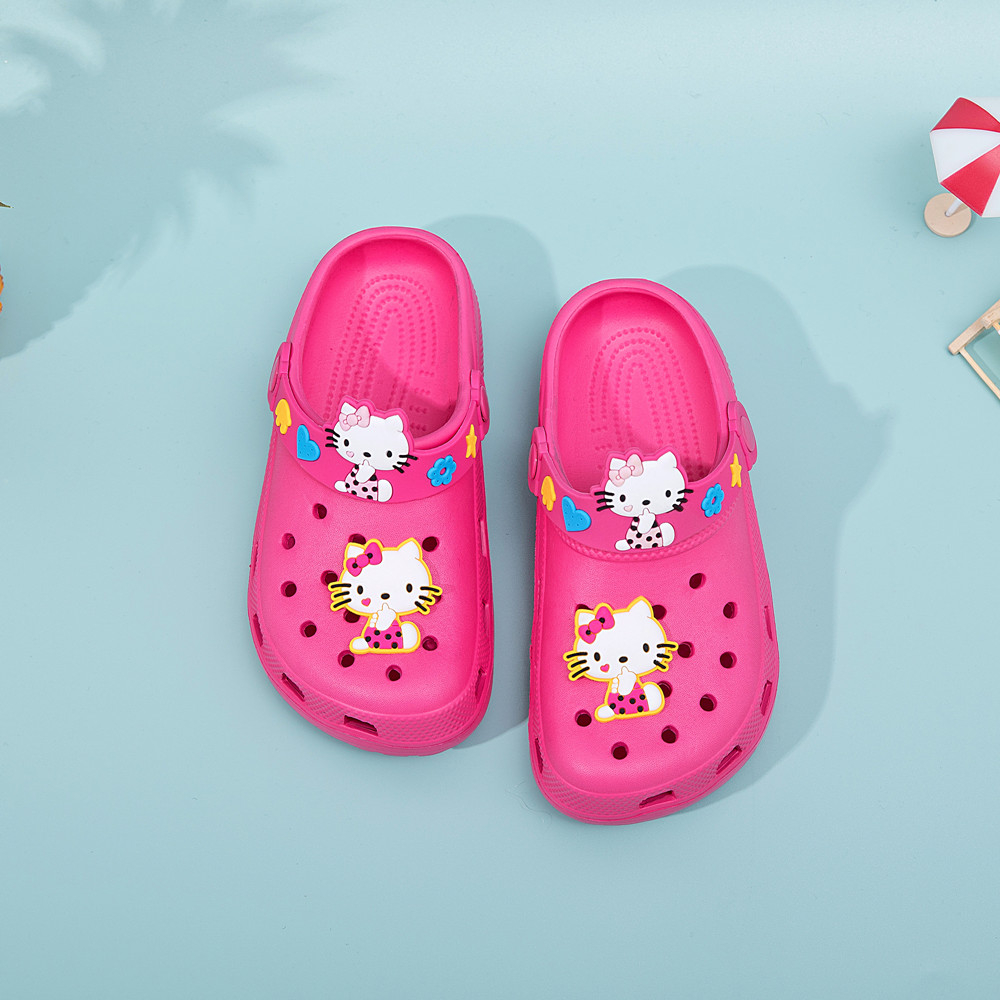 Cross for kids Girl&boy 24-35 soft-soled slippers sandals | Shopee ...