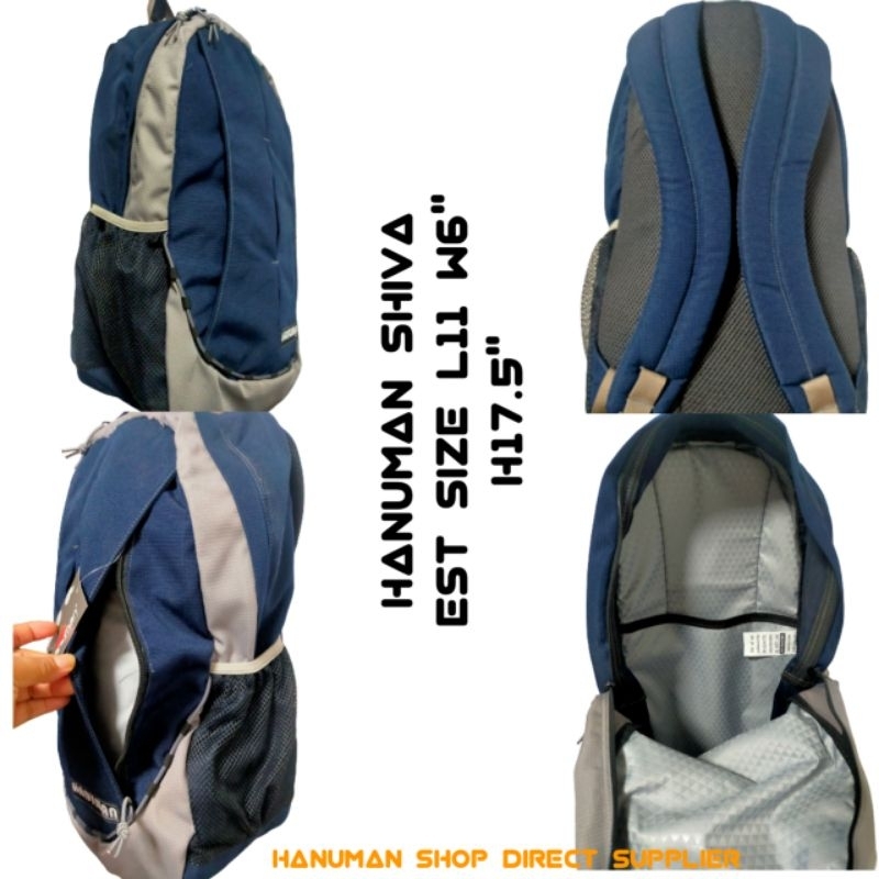 HANUMAN SHIVA BACKPACK SCHOOL BAG MEN WOMEN BAG WITH SECRET POCKET ...