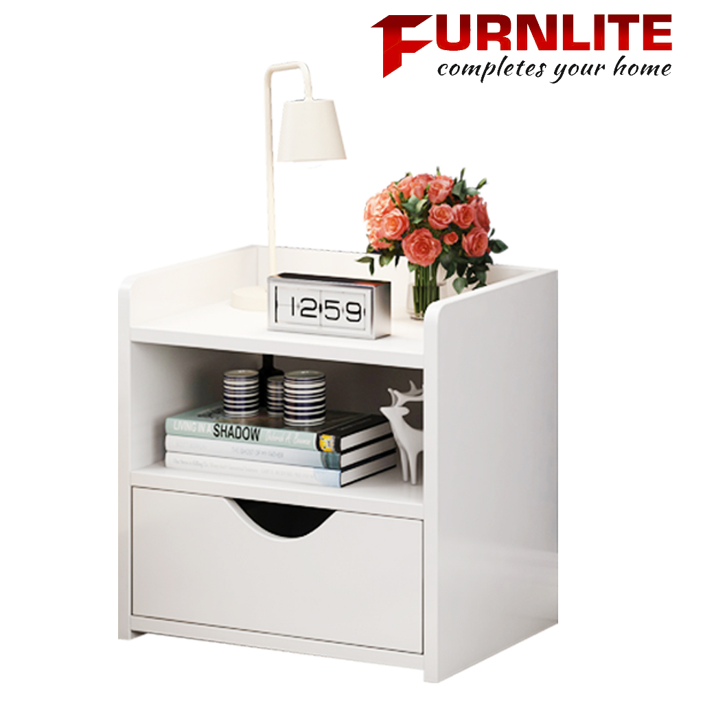 Furnlite Bedside Cabinet Shelf Sp016 | Shopee Philippines