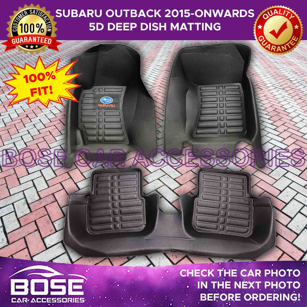 5D Deep Dish for Subaru Outback 2015 - 2023 Deep Dish Car Matting High ...