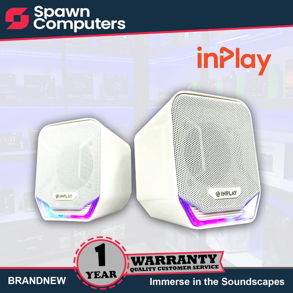 INPLAY MS003 MOBILE, GAMING & MUSIC SPEAKER (RGB SPEAKER) | Shopee ...