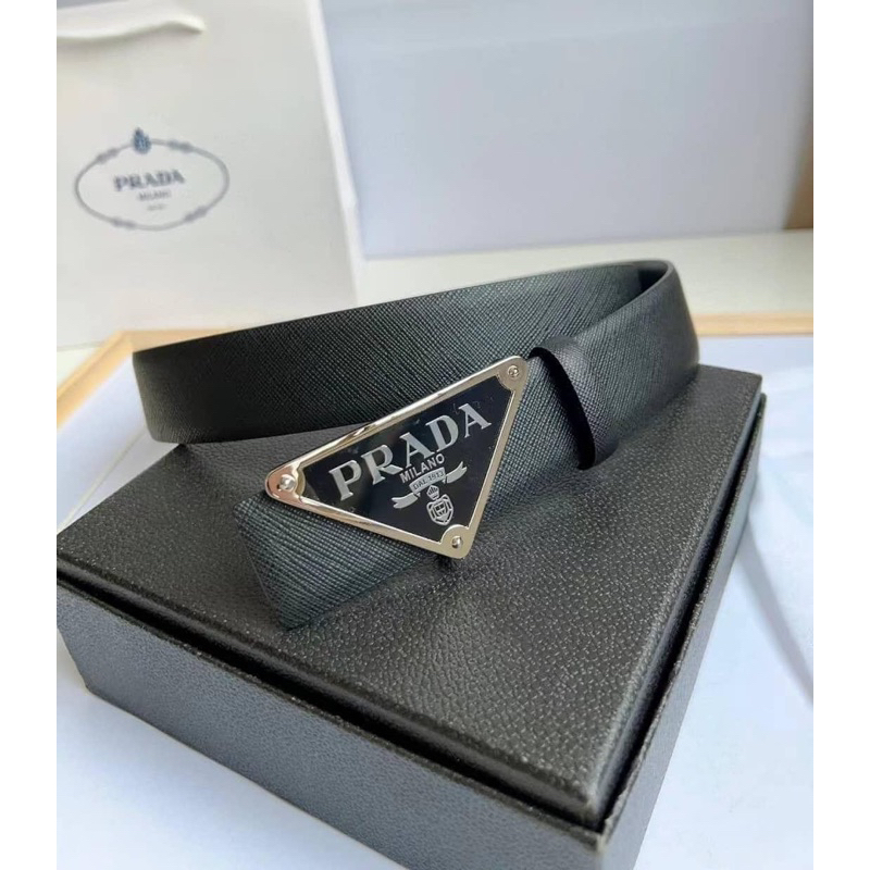 Cod Pràdâ Belt Unisex Leather Belts | Shopee Philippines