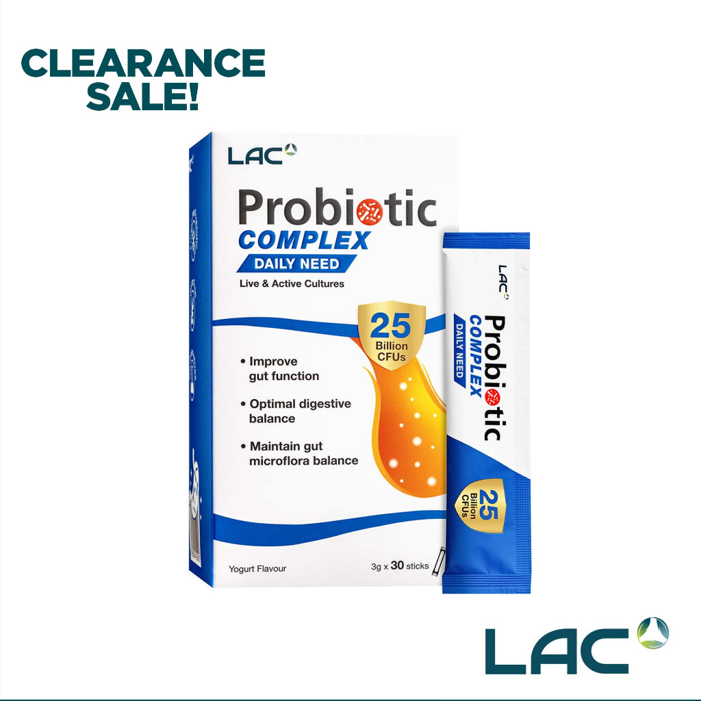 LAC Probiotic Complex 25 Billion (3g x 30 Sticks)(Best by: January 2025 ...