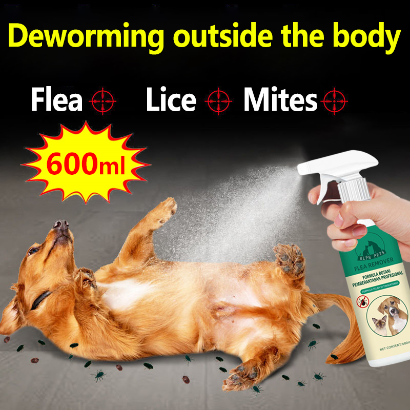 Fleas and ticks remover 600ml Dog spray for ticks and fleas Pet spray ...