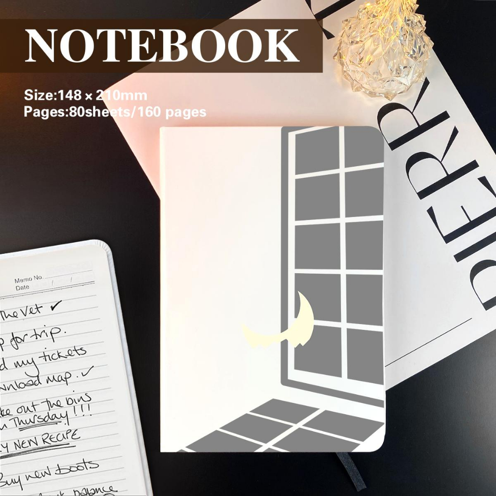 A5/A6 sheep head cowhide notebook large thick notebook university ...