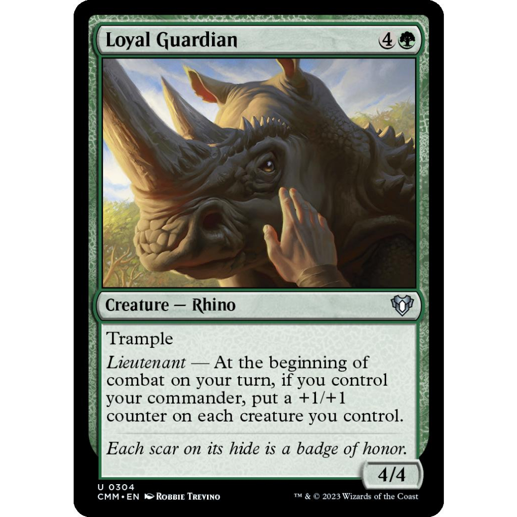 Loyal Guardian Uncommon Commander Masters Magic the Gathering TCG ...