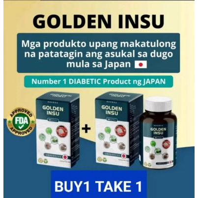 (120 capsules)GOLDEN INSU BUY1 TAKE1 for Diabetes for Low Blood Sugar ...