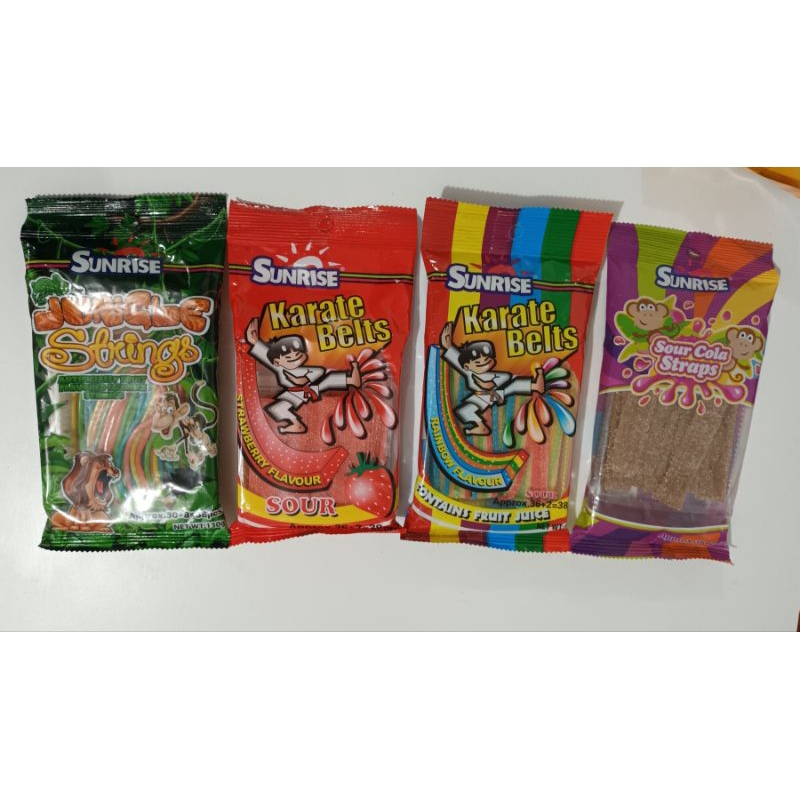 KARATE SOUR BELT SOUR STRAWBERRY COLA STRAP JUNGLE STRINGS SOUR SWEET ...