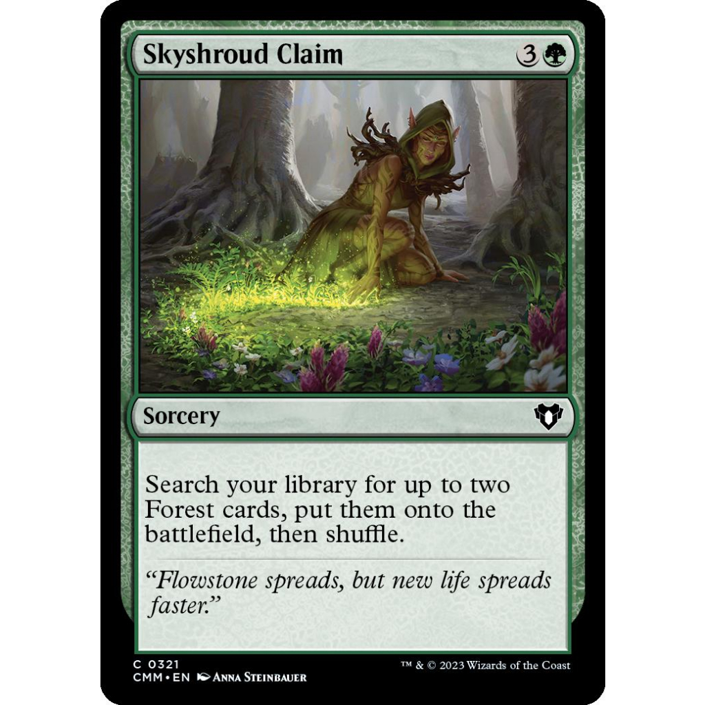 Skyshroud Claim Common Commander Masters Magic the Gathering TCG ...