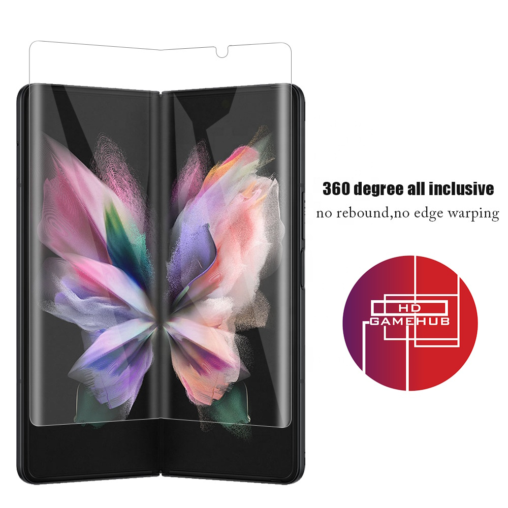 Samsung Z Fold 5 Screen Protector Film Front & Back Full Coverage ...