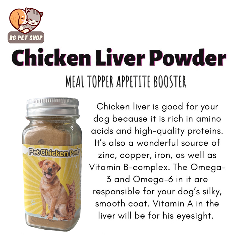 Appetite Booster for Dog Cat Chicken Liver Powder Food Toppers For ...