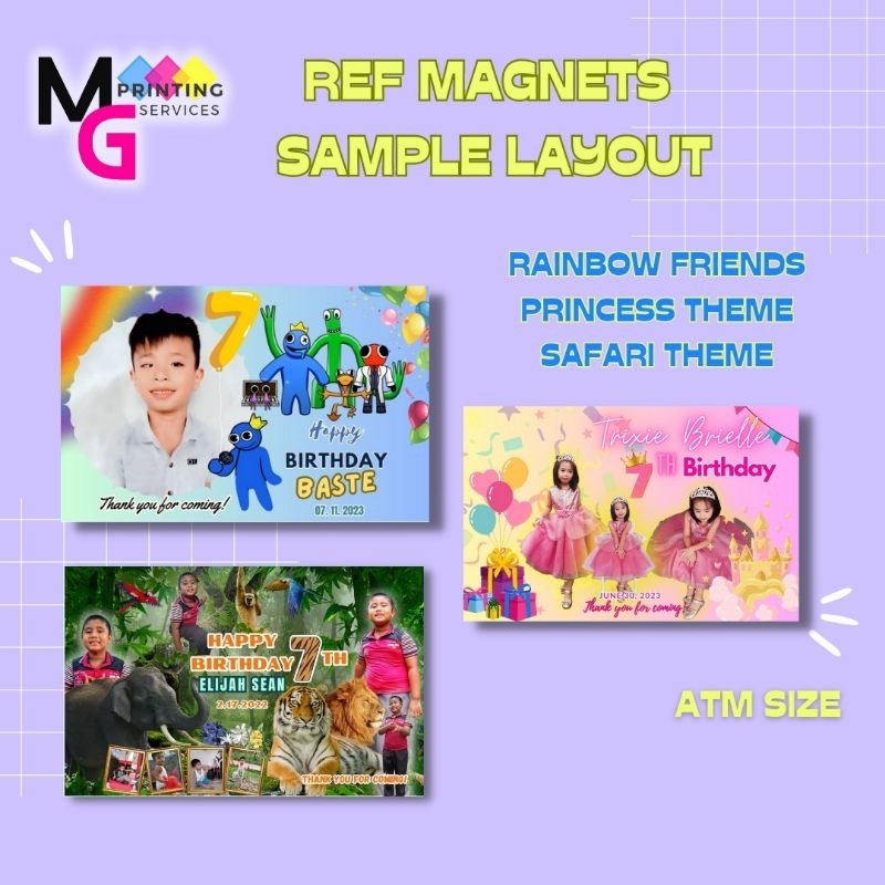 Customized Ref Magnet Souvenirs/atm size 30pcs | Shopee Philippines