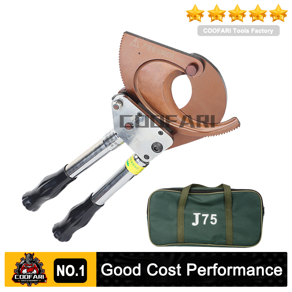 J75 Ratchet Wire Cutters for 3X120mm Cable Manual Steel Stranded Copper ...