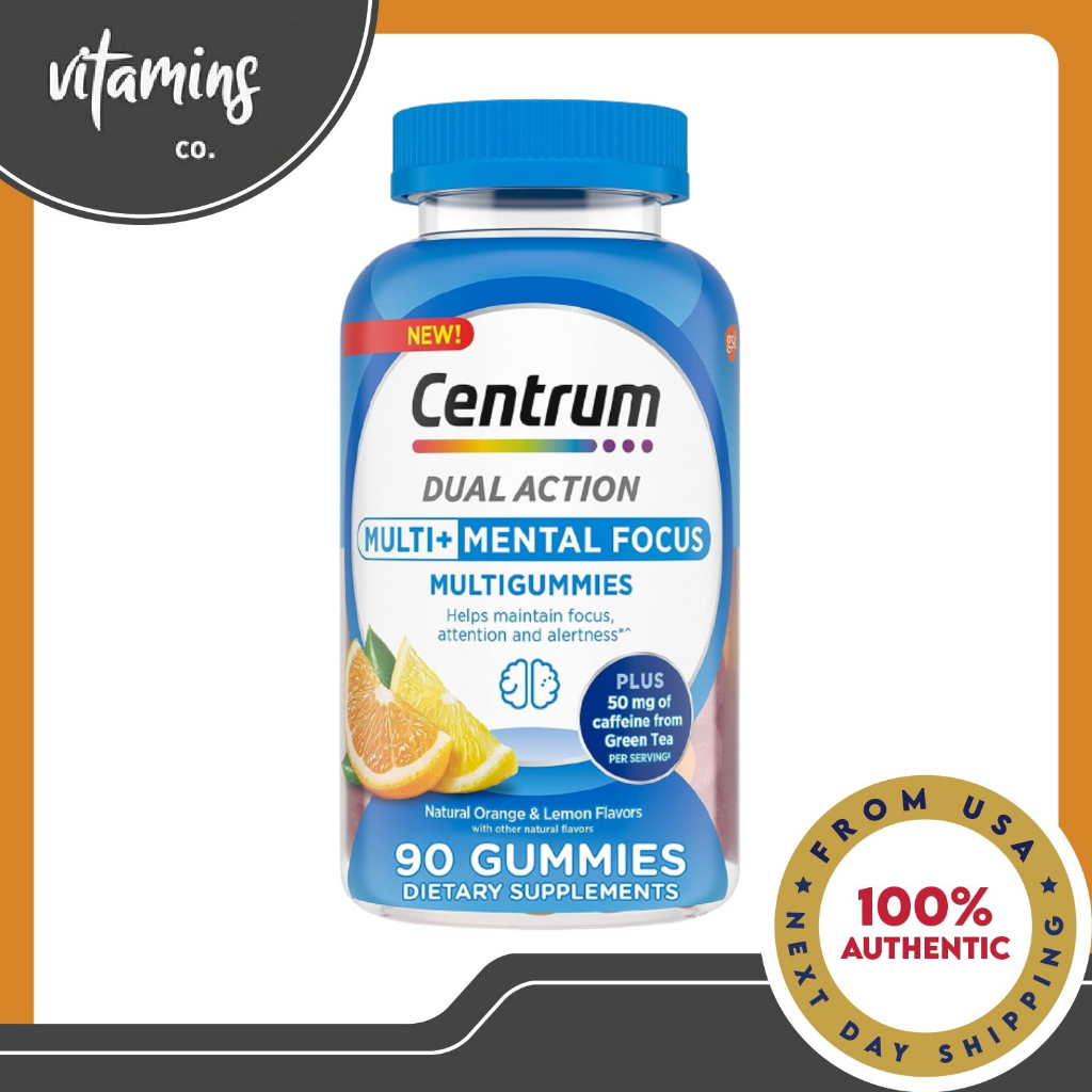 Centrum Multi + Mental Focus MultiGummies Helps maintain Focus ...