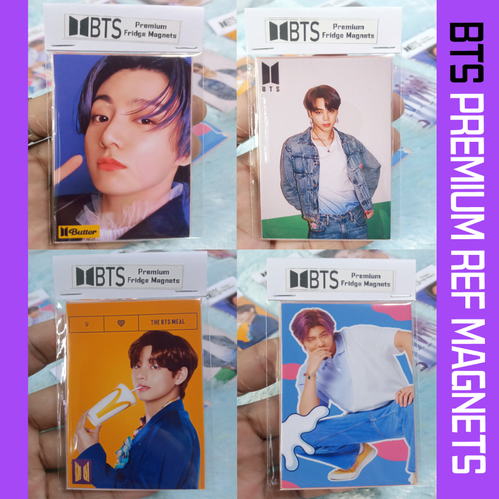 BTS Premium Ref Fridge Magnet Collection Set of 8 ATM size | Shopee ...