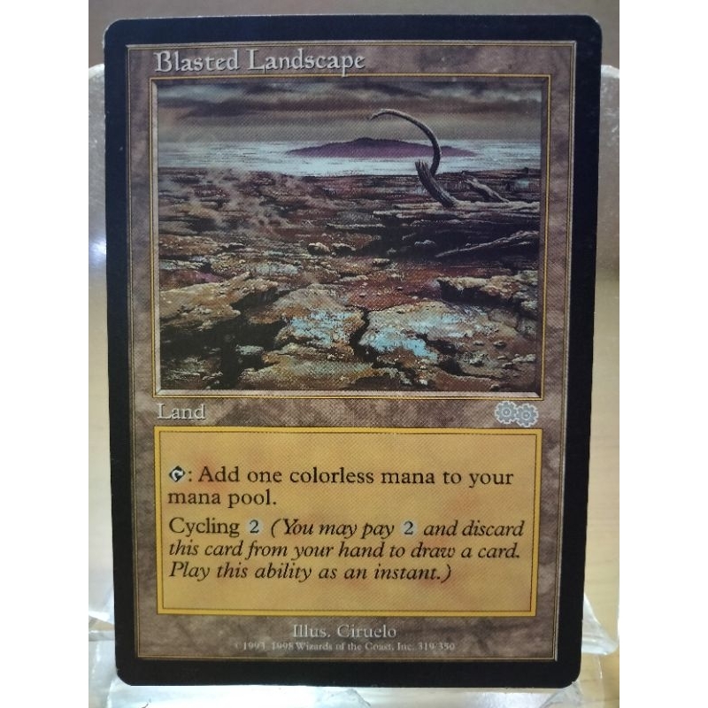 Magic: The Gathering(MTG) Card Blasted Landscape Urza's Saga | Shopee ...
