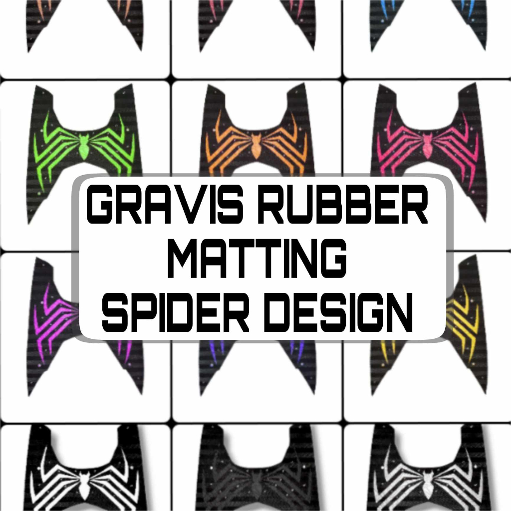 Yamaha Mio Gravis v1 2019-2022 Rubber Matting Spider Design w Stainless ...