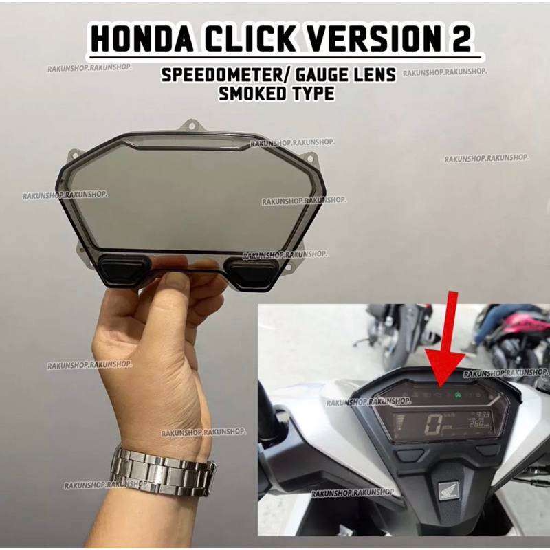 SPEEDOMETER LENS HONDA CLICK 125i 150i V2 (SMOKE) | Shopee Philippines