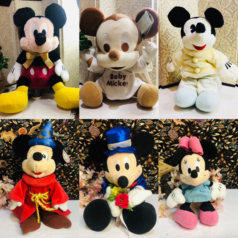 (ASSORTED) STUFFED TOY MICKEY MINNIE MOUSE DISNEY (Authentic) Japan ...