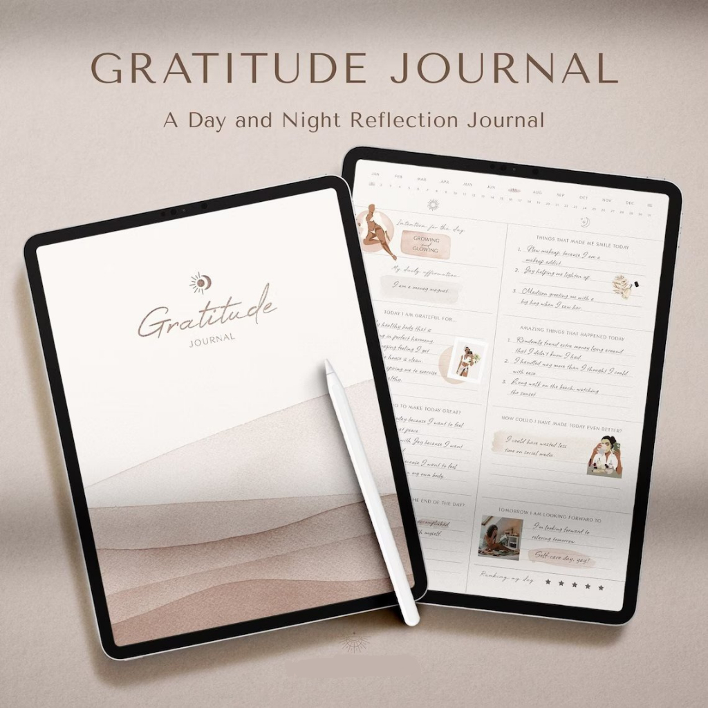 Gratitude Digital Planner | Daily Gratitude Journal for iPad, GoodNotes ...