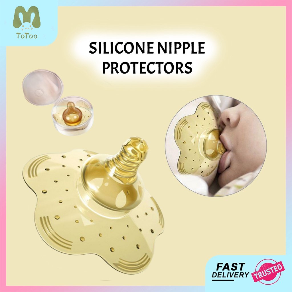 Silicone Nipple Protectors Feeding Nipple Shields Protection Cover ...